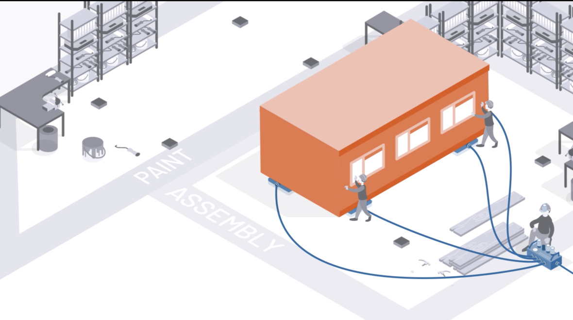 Air skates for heavy machinery | Hover Transport Systems